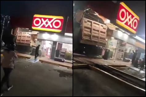 Camión Choca Contra Oxxo De Cosoleacaque Hay 3 Heridos