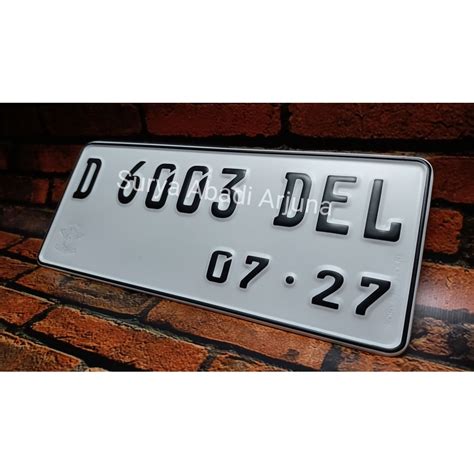 Jual Plat Nomor Putih Custom Shopee Indonesia
