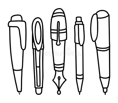 Outline Pen Stock Illustrations 136 141 Outline Pen Stock Illustrations Vectors And Clipart