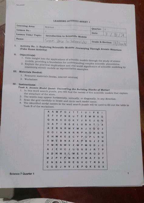 LEARNING AGTIVITY BHEET I Aetivity No Ii StudyX