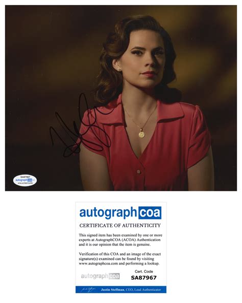 Hayley Atwell Sexy Signed Autograph 8x10 Photo Acoa Outlaw Hobbies