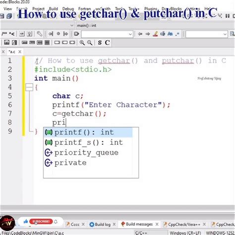 How To Use Getchar And Putchar In C Programming Profantony Vijay Shorts Youtube