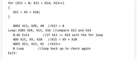 Convert C To Legv8 An Example Given Below Q1 15 Convert The