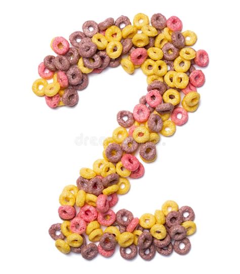 arabic numerals of the english alphabet stock image image of cereal