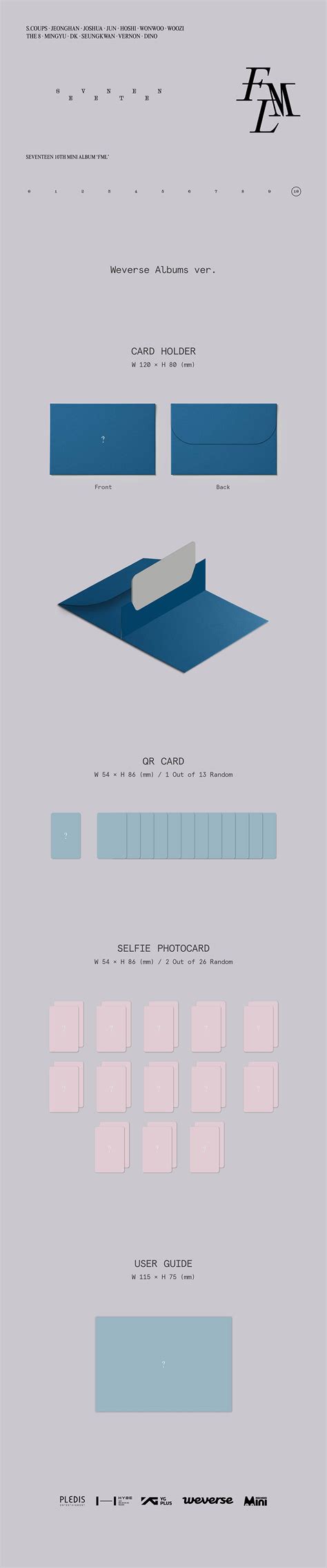Seventeen 10th Mini Album Fml Weverse Ver Kpop Store In Usa