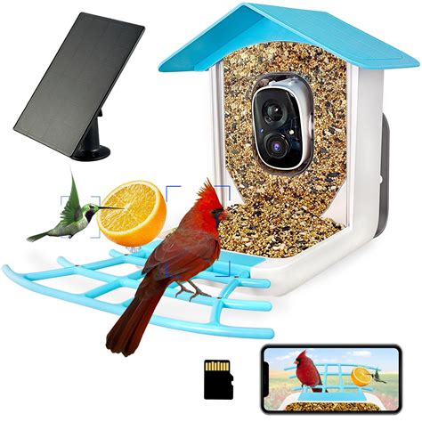64gb Bird Feeder With Camera 2k 3mp Hd Camera Bird Feeder Ai Identify