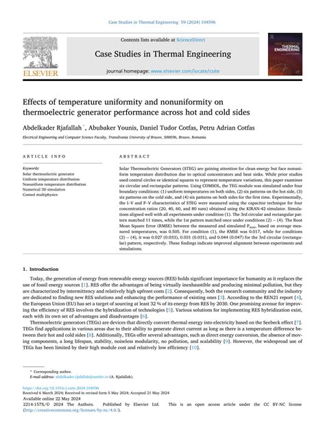 Pdf Effects Of Temperature Uniformity And Nonuniformity On