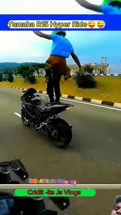 Yamaha R15 V4 Hyper Lean 😱 Bike Ride Shorts Yamahar15 Stuntvideo