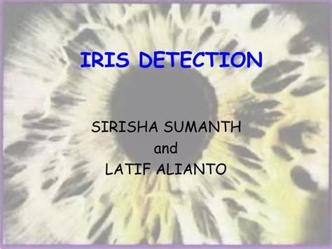 Ppt Iris Detection Powerpoint Presentation Free Download Id398766