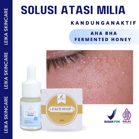 Jual PAKET 2IN1 Face Soap Dan Serum AHA BHA Cream Milia Penghilang