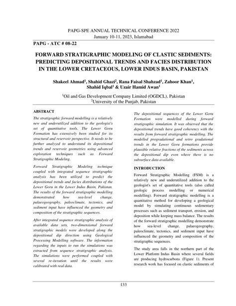 Pdf Forward Stratigraphic Modeling Of Clastic Sediments Predicting Depositional Trends And
