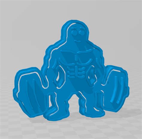 Free Stl File Bodybuilder Gingerbread Man 4 Cookie Cutter 👨 ・3d