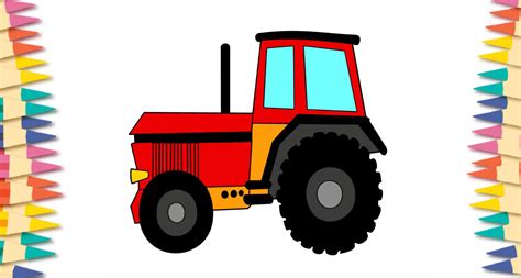 How To Draw A Tractor With Easy Instructions VerbNow
