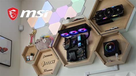 Diy Hexagon Wall Mounted Pc Build Vlog Meg Z490 Ace With The Launch Of 10th Gen Intel Core