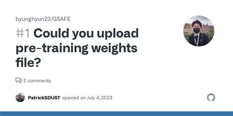 Could You Upload Pre Training Weights File · Issue 1 · Byunghyun23