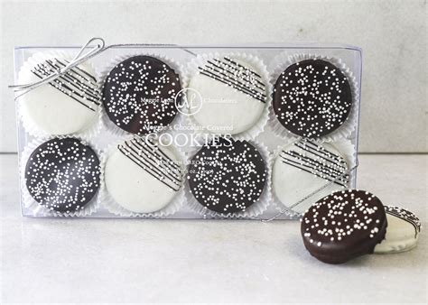 Maggies Chocolate Covered Cookies Dark And White Chocolate — Maggie
