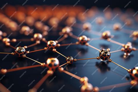 Quantum Computing Network Simulating Complex Molecular Structures Premium Ai Generated Image