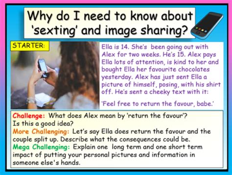 Sexting Porn Image Sharing Pshe Teaching Resources
