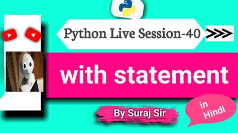 With Statement In Python Pythonforbeginnerspython Full Course In