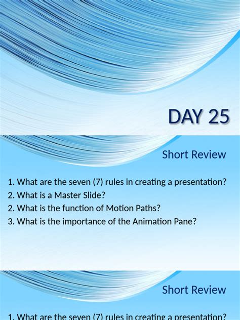 Day 25 28 Presentation Software Hyperlink And Action Buttons Pdf