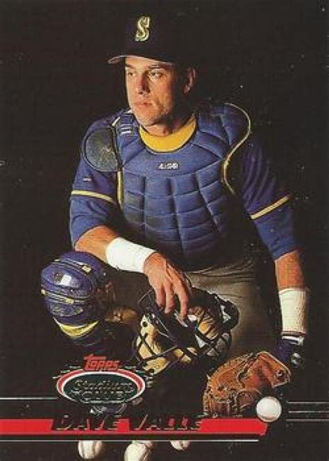 1993 Stadium Club 483 Dave Valle Vg Seattle Mariners Under The Radar