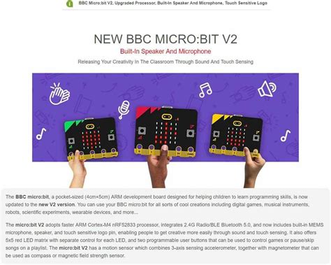 kitronik bbc micro bit v2 club pack 10x modelis 2728766v žema