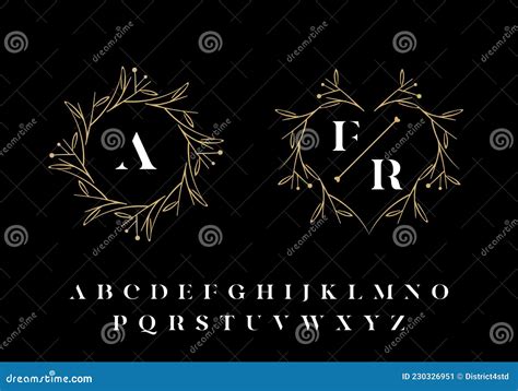 Floral Frame Border Design Template For Wedding Engagement Marriage Cartoon Vector