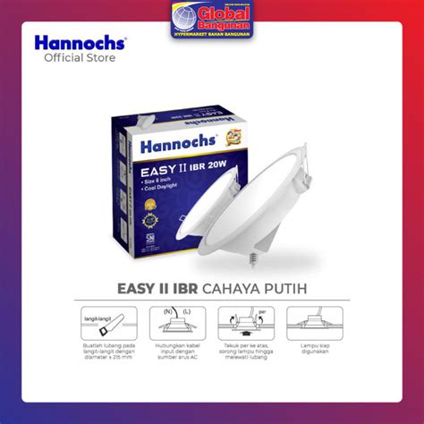 LP PLAFON LED EASY II IBR ROUND 20w CDL HANNOCHS Globalbangunan Store