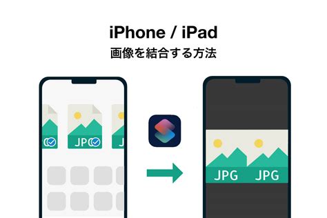 iPhone iPadで写真を横縦グリッド結合する方法ショートカット ENHANCE