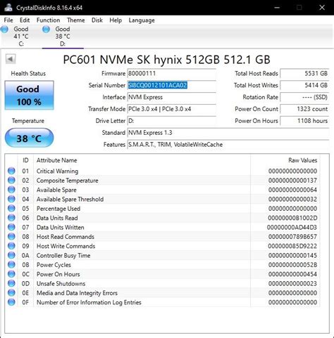 512GB Sk Hynix PC601 M 2 NVME 2280 SSD OEM Computers Tech Parts