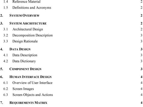 Sdd Template Ieee Software Design Document Sdd Template Pdf