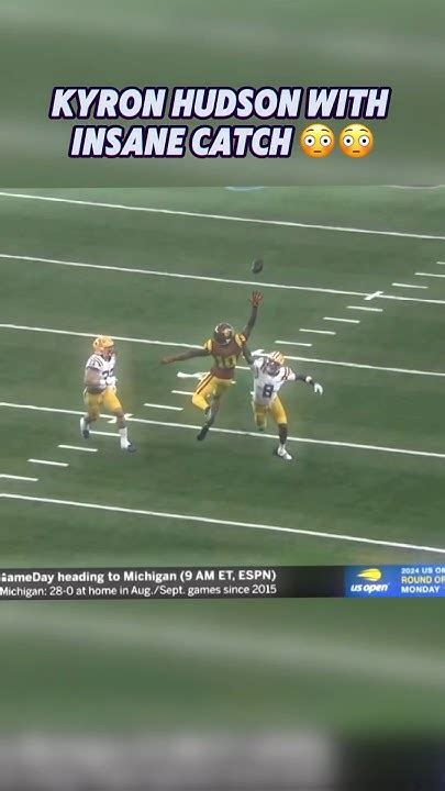Usc Wr Kyron Hudson With The One Hand Grab 😳😳 Usc Lsu Cfb Shorts