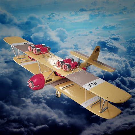 Biplane Finished Projects Blender Artists Community