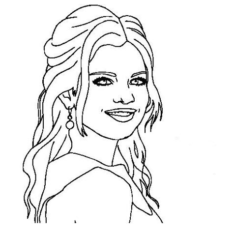 Selena Gomez Drawing Step By Step