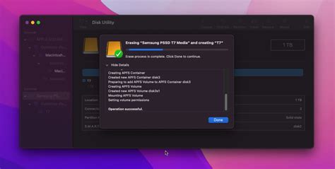 How To Reformat A Samsung T Ssd To Apfs Thoughts On All Things