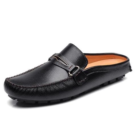 Mens Designer Black Shoes Luxury Brand 2018 High Quality Genuine