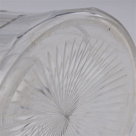 Antique 20thc Art Deco Silver Plate And Cut Glass Lemonade Jug Asprey C