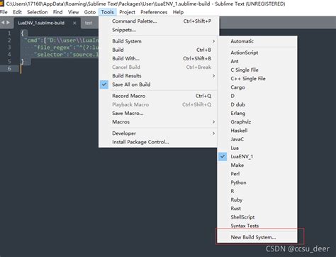 配置lua环境：idea与sublimetext实战指南 Csdn博客