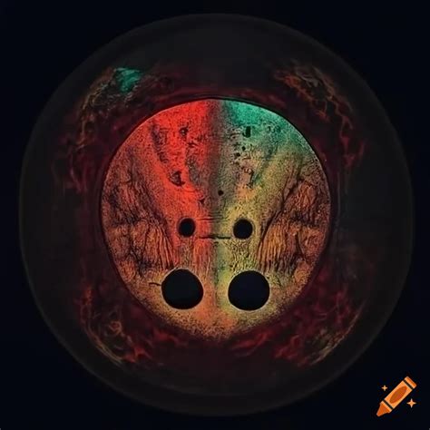 Hand Logo Inside A Circle In The Style Of Zdzisław Beksiński On Craiyon