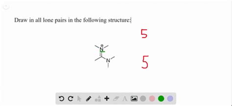 Solved Draw All Lone Pairs In The Following Structure