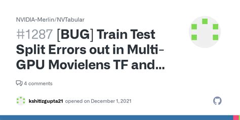 Bug Train Test Split Errors Out In Multi Gpu Movielens Tf And Pytorch