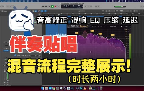 【新手向】伴奏贴唱如何混音？全过程展示！ 修剪气口 音高修正 Eq 压缩 混响 哔哩哔哩