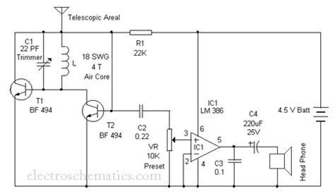 Radio Control Circuit Schematic Diagram