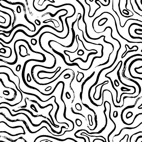 Topographic Seamless Pattern Svg Png  Pdf Files Craftpi
