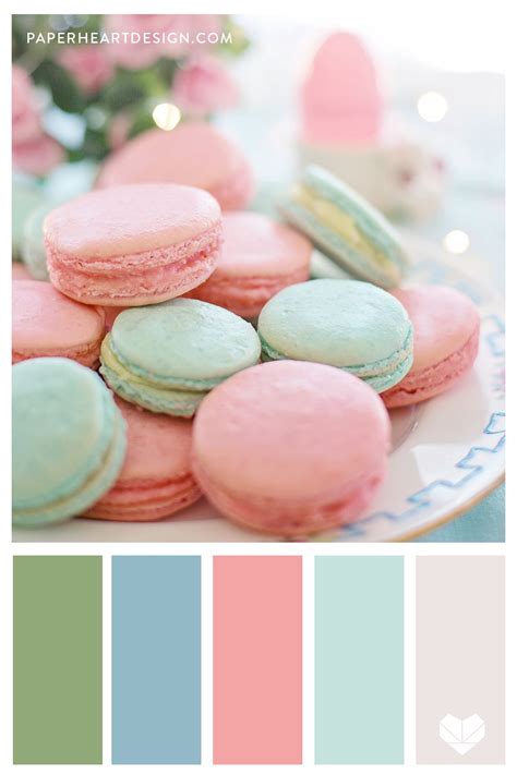 Color Palette Soft Greens Blues Pink Macarons Mint Color Palettes Color Palette Pink