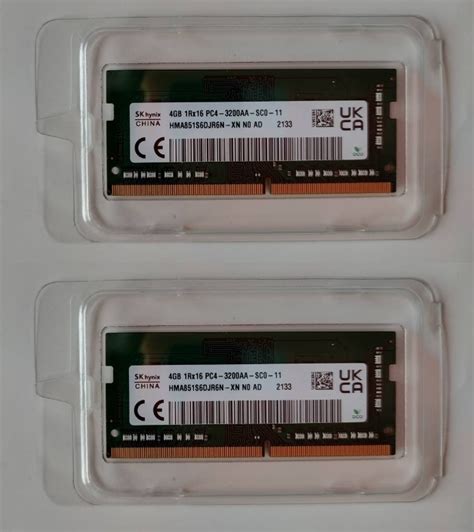Yahooオークション 【used】sk Hynix ノートpc用 増設メモリ 4gb ×