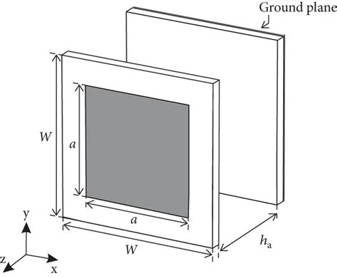 Geometry Of The Unit Cell Of The Proposed Artificial Magnetic Conductor Download Scientific