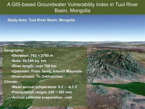 A GIS Based Modeling For Groundwater Vulnerability Index In Tuul River