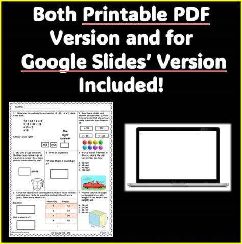 6th Grade Nwea Map Math Test Prep Math Review Worksheets Practice
