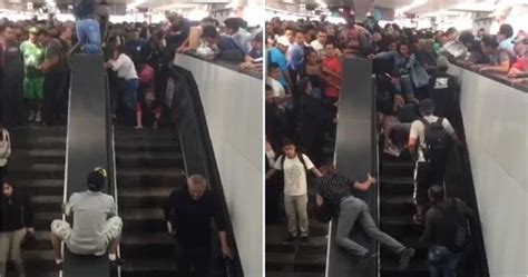 Video Ya No Se Suban Saturación Causa Accidente En Escaleras